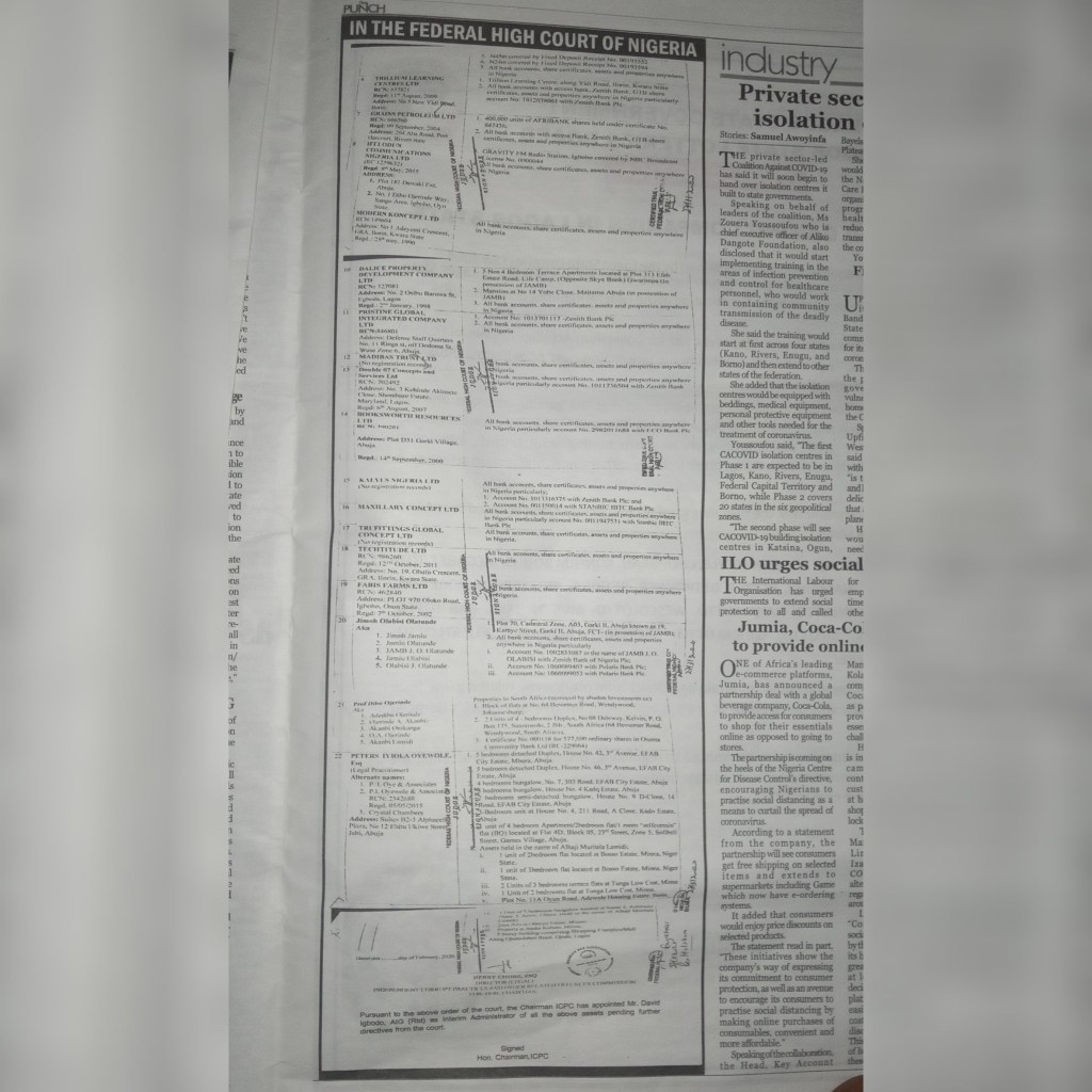 Court Orders ICPC To Take Over Prof. Dibu Ojerinde’s Gravity FM, Other ...