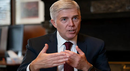 US Justice Gorsuch Slams Pandemic Emergency Power As Intrusion On Civil ...