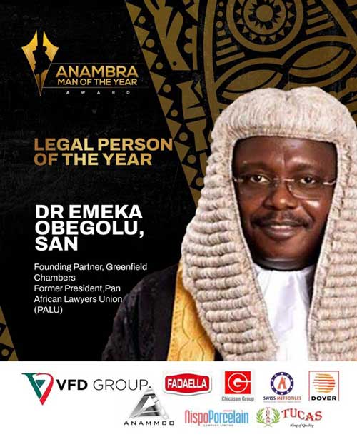 Anambra To Honor Emeka Obegolu SAN Who Singlehandedly Built A Bar ...