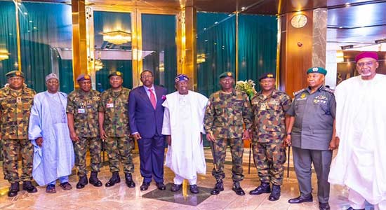 Tinubu Holds First Meeting With Security Chiefs In Aso Rock - TheNigeriaLawyer