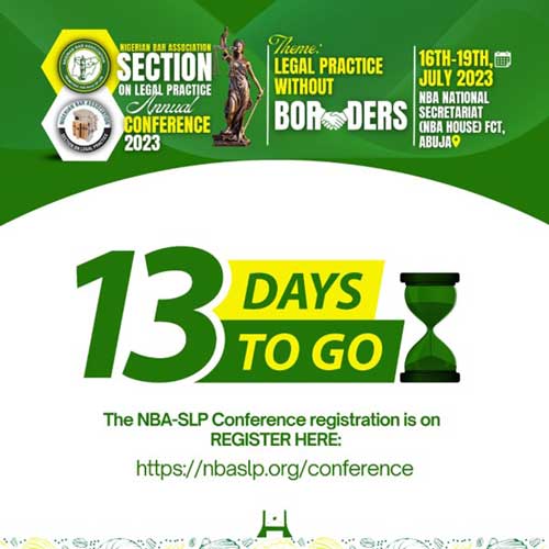 NBA Section On Legal Practice Annual Conference Set To Commence 16th ...