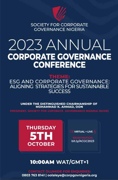 Register For 2023 Annual Corporate Governance Conference On ESG And ...