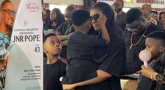 Tears As Junior Pope Is Laid To Rest In Enugu Amid Tight Security ...