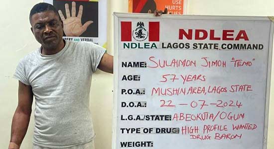NDLEA Nabs Notorious Lagos Drug Kingpin, Alhaji Sulaiman Jimoh, After ...