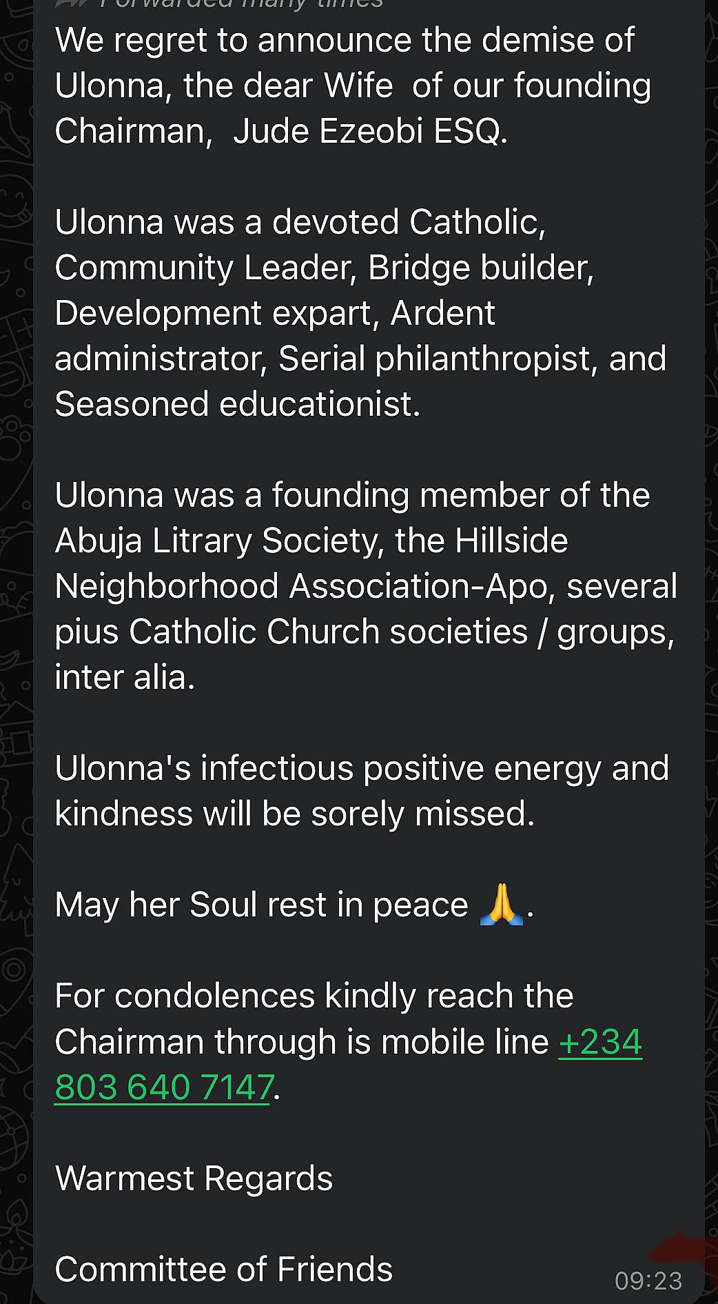 Ulonna Inyama's Family Accuses Jude Ezeobi Of Misrepresenting Himself ...