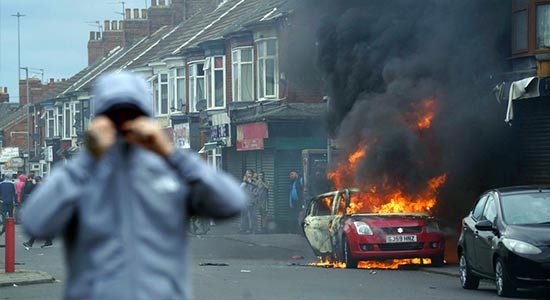 Riots Erupt In UK After Stabbing Spree Falsely Blamed On Asylum Seeker - TheNigeriaLawyer