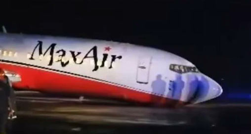 "Max Air Confirms Kano Airport Tyre Burst" - All 53 Passengers Safe As ...