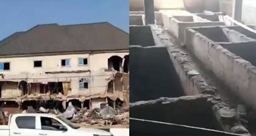 "Horror Hotel Demolished In Anambra" - Security Team Finds 30 Graves ...