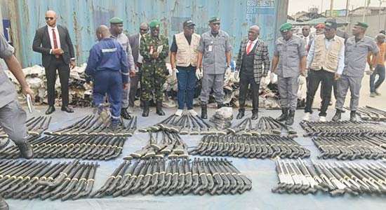 Nigeria Customs Service Hands Over 1,599 Seized Smuggled Firearms To National Security Adviser's ...