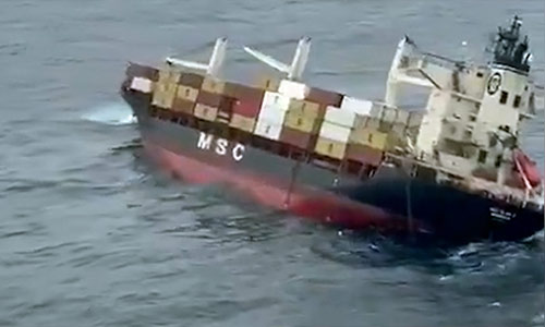 Over 600 Containers Drift As All 24 Crew Rescued From Ship Carrying 84 ...