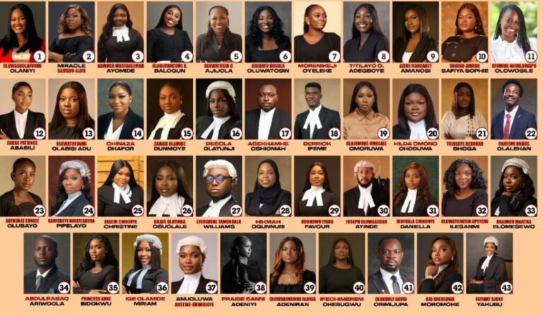 UNILAG Honours 43 Law Graduates For First-Class Success At 2024 NLS Bar ...