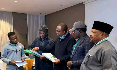 Super Eagles AFCON 2023 Runners-Up Receive National Honours, Housing ...